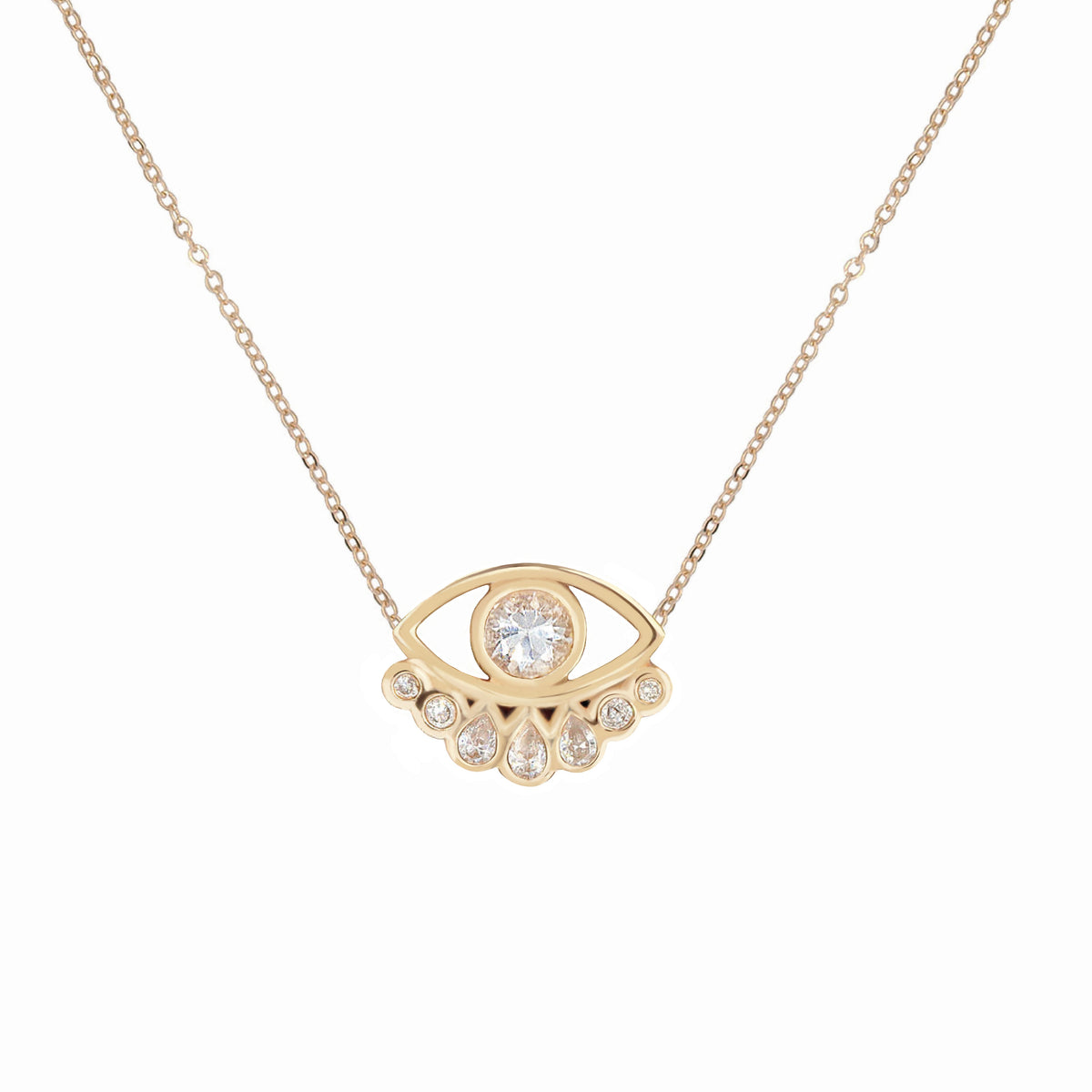 DIAMOND THIRD EYE NECKLACE – Yunis K.